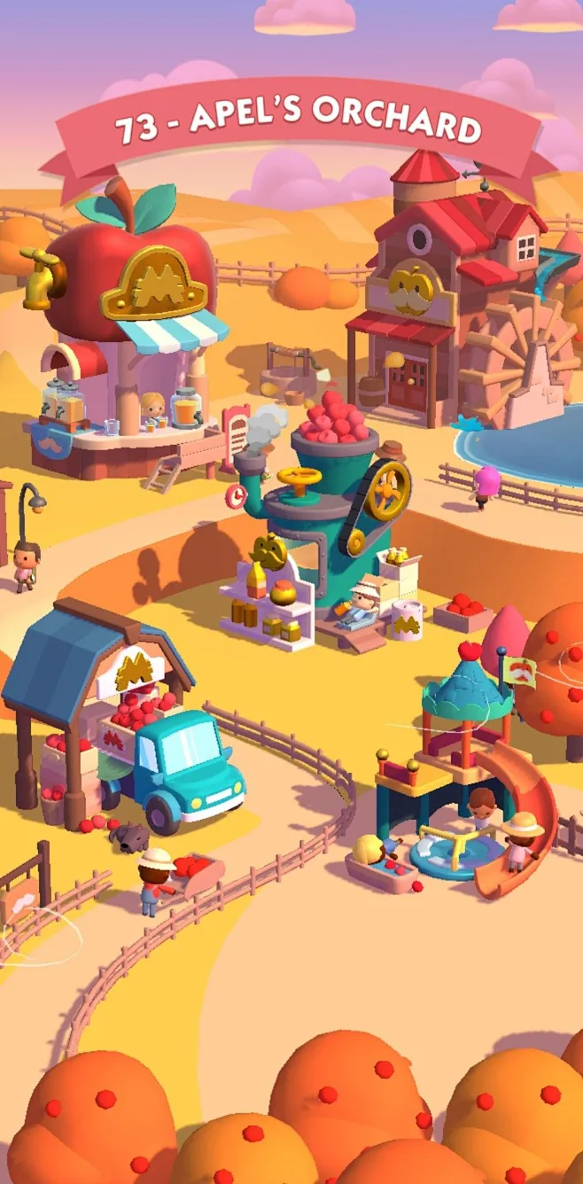 This may contain: the game is showing an image of a farm with lots of ...