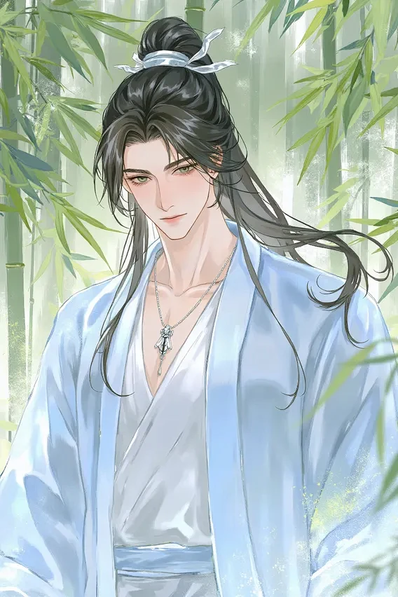 F.1_XWA_惊鸿照影_古风长发帅哥小说推文封面-LoRA-曦邬桉-LiblibAI-花瓣网