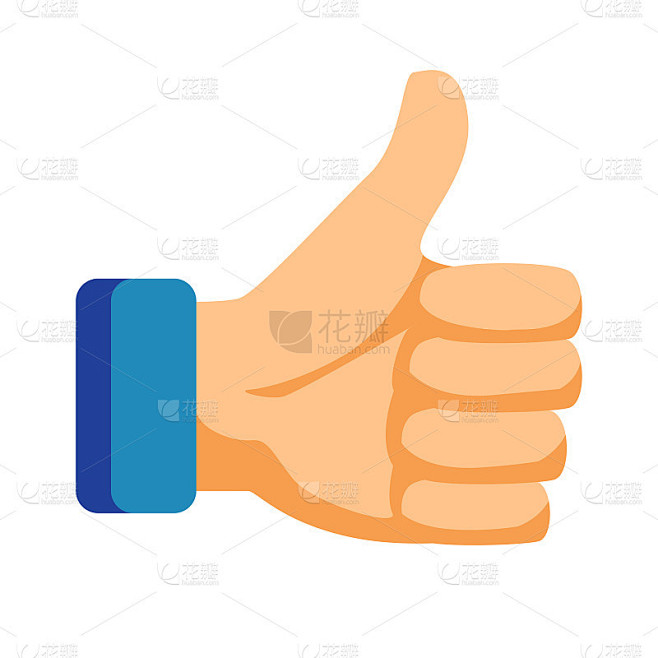 设计大拇指图标。像图标矢量