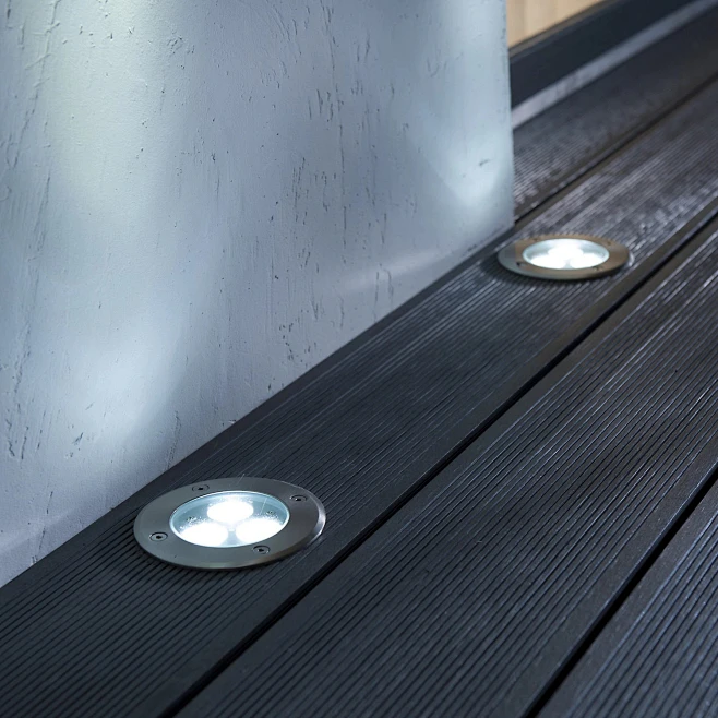 Blooma Brockton Brushed LED Ground light-花瓣网