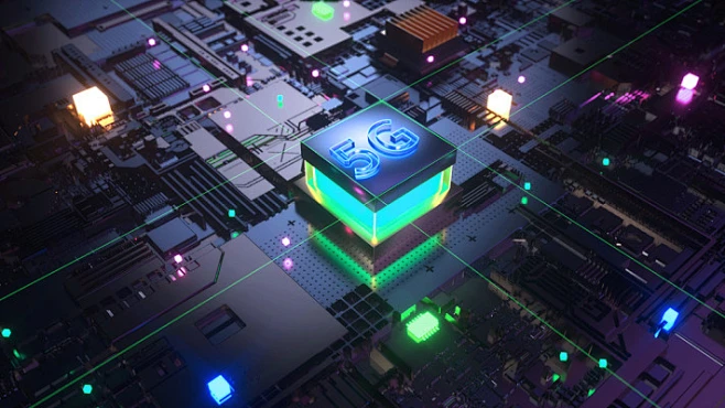 5G科技芯片C4D格式工程文件含贴图-花瓣网