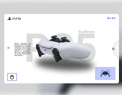PS5 DualSence Controller UI-花瓣网