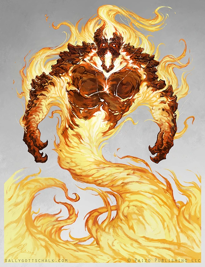 Air Elemental - Pathfinder : Air Elemental Illustration for Paizo´s ...