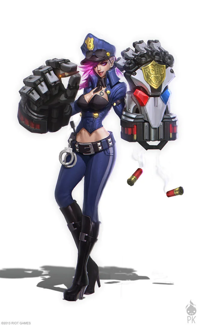 Officer Vi Concept Art by Zeronis on deviantART-花瓣网