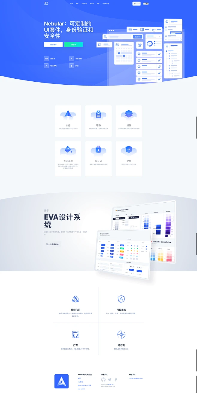 Nebular-可自定义的Angular UI库，身份验证和安全性-花瓣网