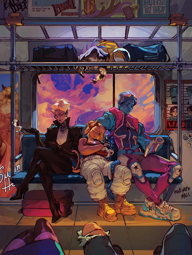 Subway Trip -花瓣网