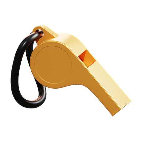 Whistle 3D Illustration