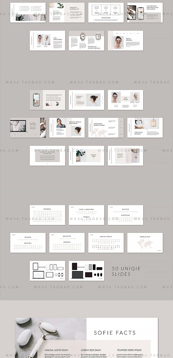 【PPT-715】CHLOE欧美时尚极简室内设计装修软装搭配提案PPT模板-淘宝网-花瓣网
