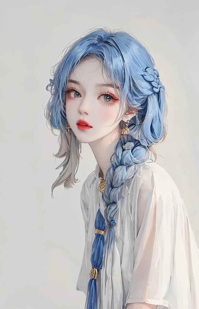 氛围感蓝色系列高清优质头像～-今日头条