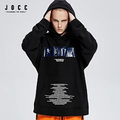 JOCC潮牌卫衣男印花套头连帽宽松潮流男女情侣款国潮-花瓣网