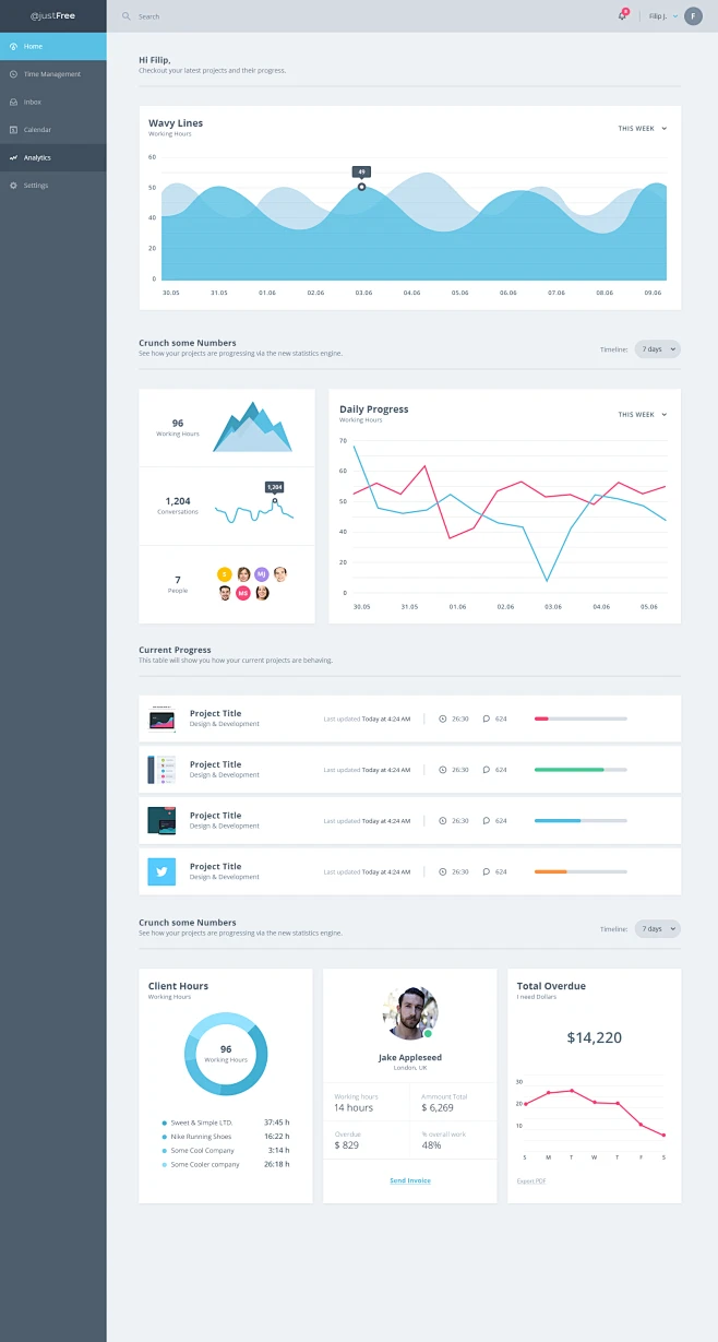 Dashboard_-_minimal_ui_kit_style-花瓣网