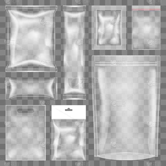 透明,无人,塑胶,品牌名称,三维图形,食品,白色,闪亮的,背景分离,打包素材-花瓣网