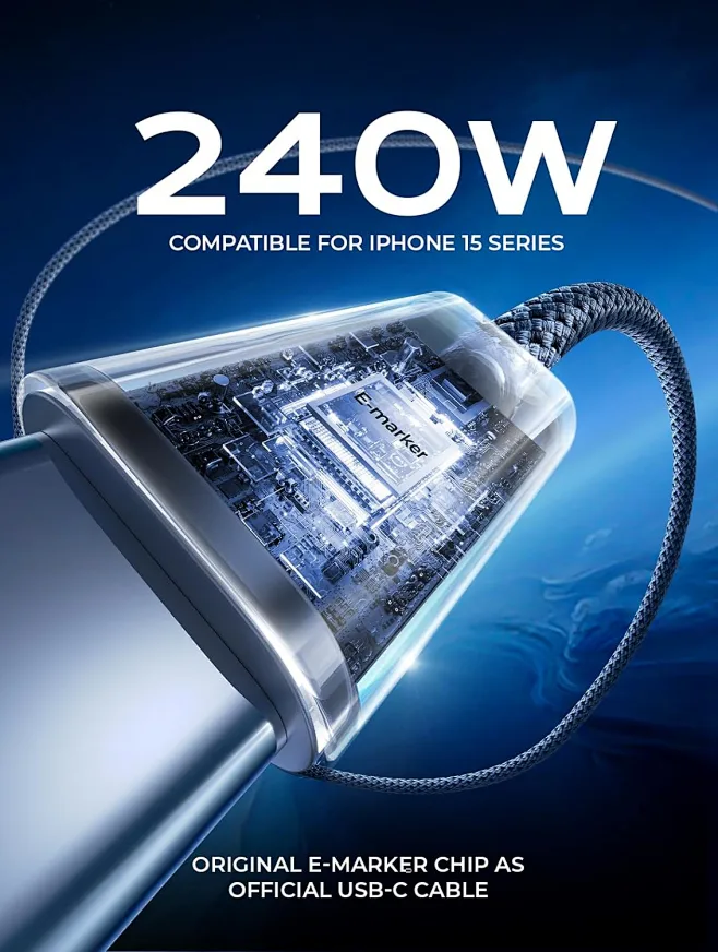 Amazon.com: LISEN 240W USBC to USBC Cable, 6.6 Ft USB C to USB C ...