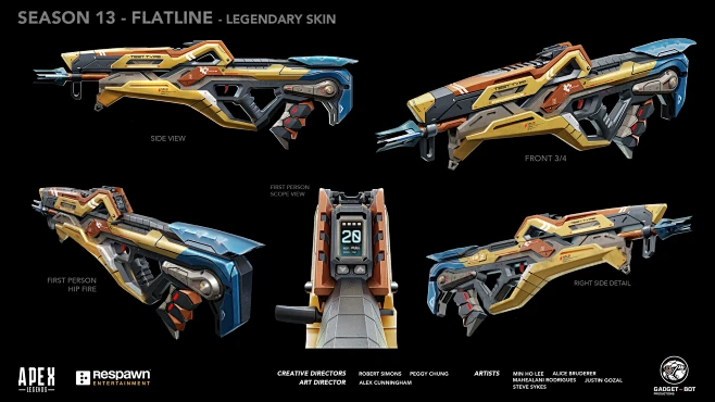 ArtStation - Apex Legends // Flatline Legendary Skin-花瓣网