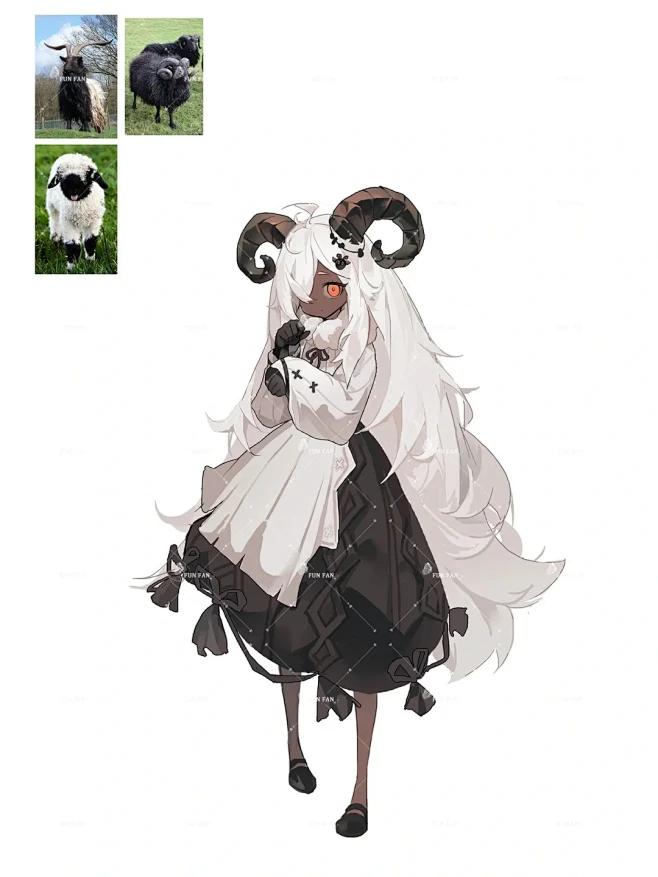 角色60张 D3小黑皮咩咩_1_FunFan_来自小红书网页版-花瓣网