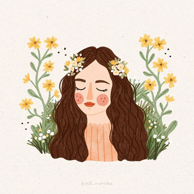 来自分享插画，插画师：och_monika