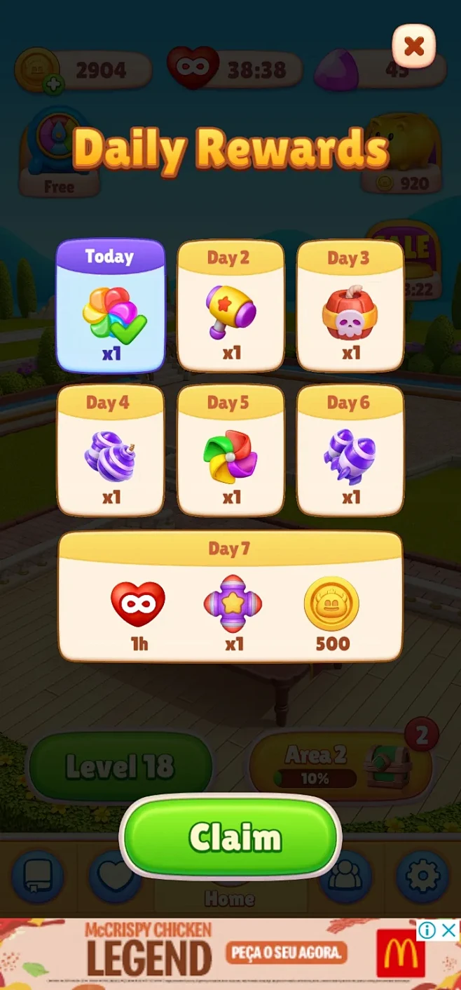 Sweet Crunch Match 3 Games-游戏截图-GAMEUI