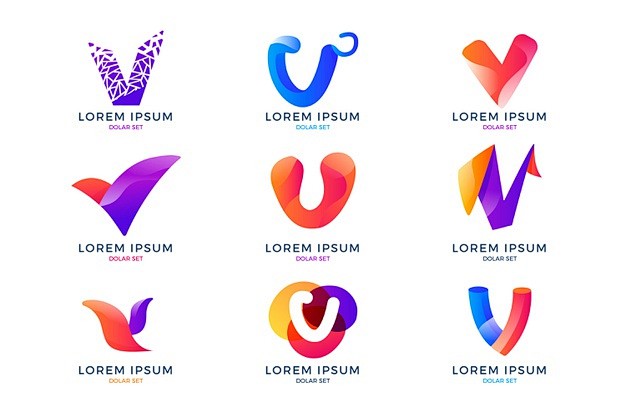 字母V标志logo矢量图素材