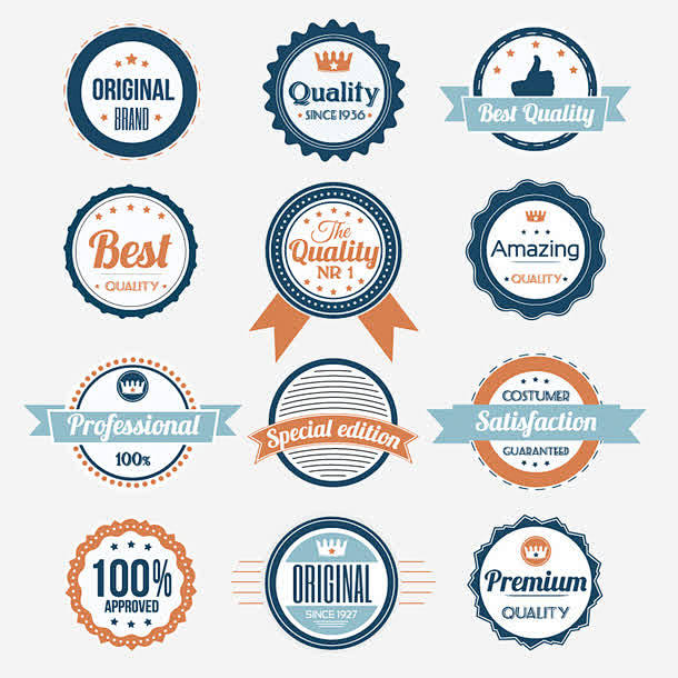 矢量怀旧商标矢量图标_88ICON https://88icon.com 贴签 牌子 企业文化 LOGO