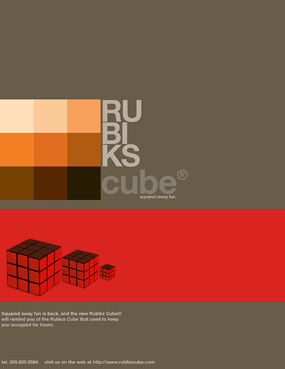 Rubiks cube print ad on Behance