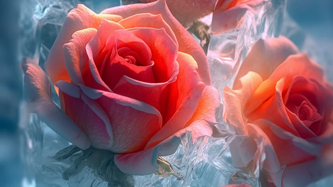 LS_Frozen_roses_lively_colors_translucent_clean_background_clea ...