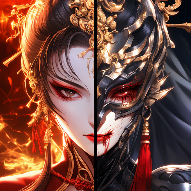 CXN-京剧女半脸icon-hzj(8)