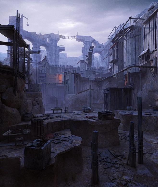 废土场景原画废土气氛图来自cgbook.cn (1037)