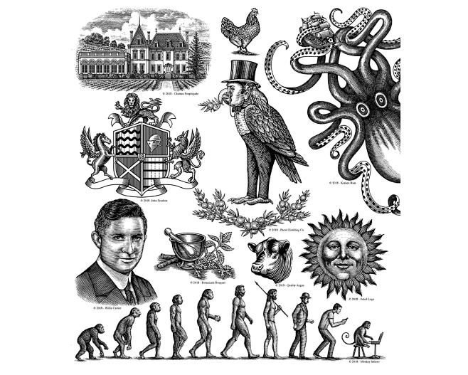 Steven Noble's Scratchboard Illustrations Collection : Steven Noble's ...