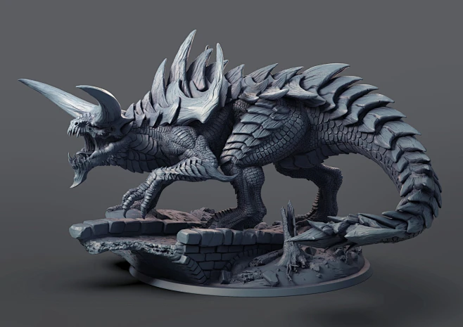 Tarrasque, Lord of the Print : Tarrasque model for Lord of Print, you ...