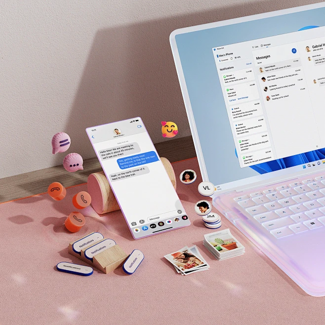 windows phone UI/UX CGI phonelink-花瓣网
