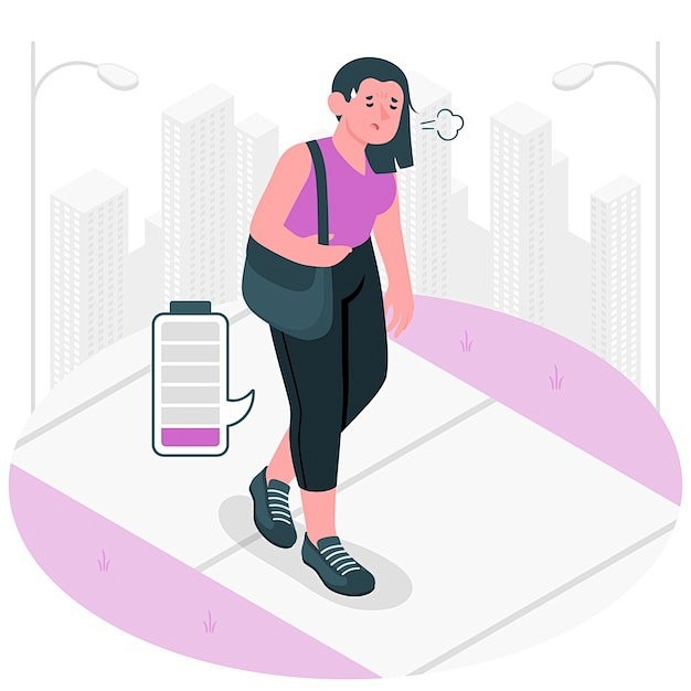 累了的女人插画矢量图设计素材