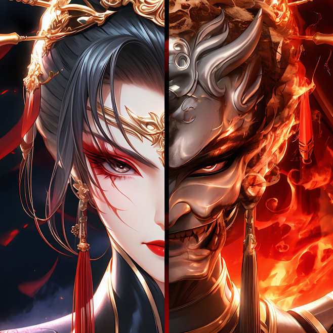 CXN-京剧女半脸icon-hzj(5)