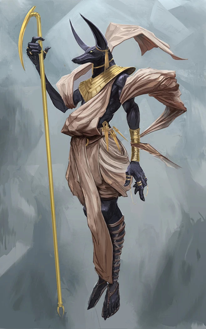 Anubis, Tuncer Eren : Character Design Challenge June '17 Egyptian Gods ...