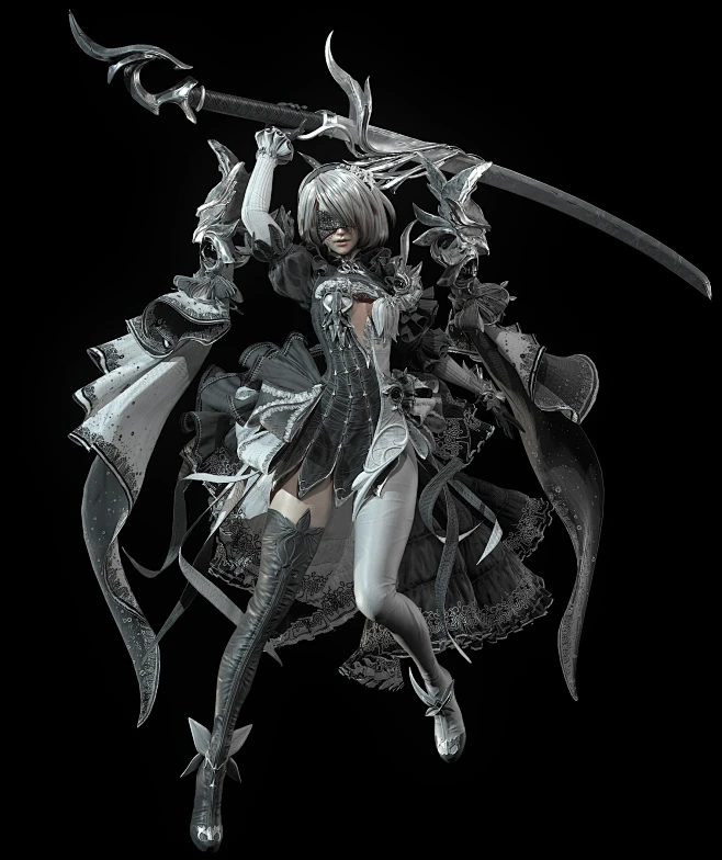 2B (Nier: Automata redesign), Malwina Kwiatkowska : A redesigned ...