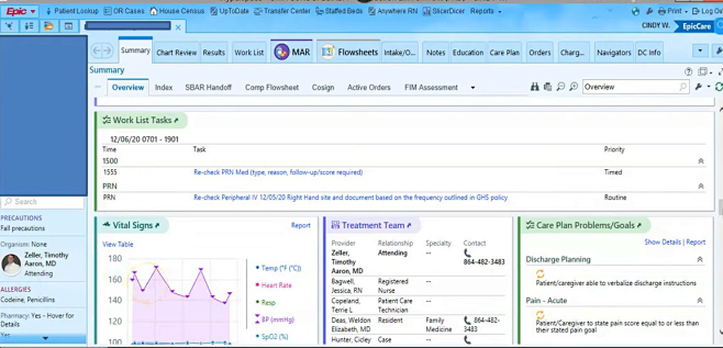 Epic-EMR-Software-Patient-Summary-Overview-Vital-Signs