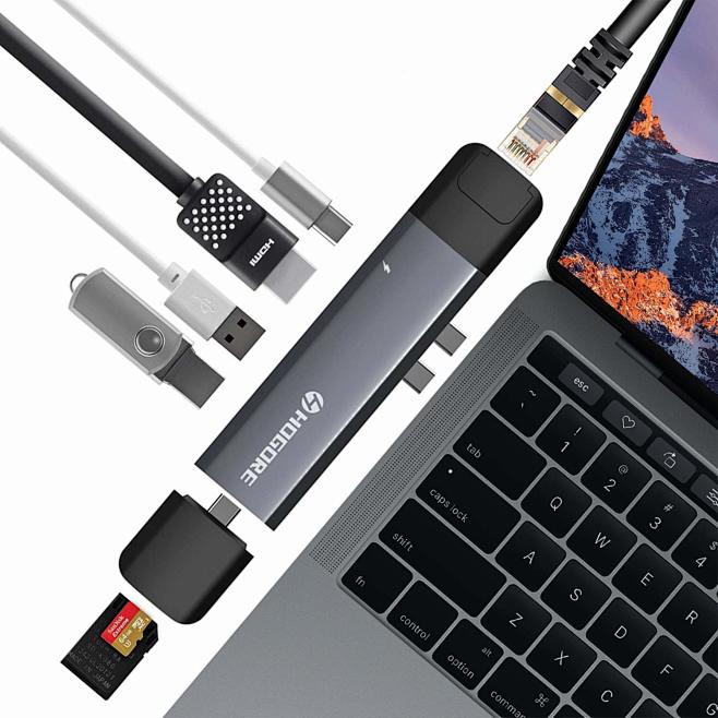 Amazon.com: USB Type C Pro Hub, HOGORE Modular Thunderbolt 3 Adapter ...