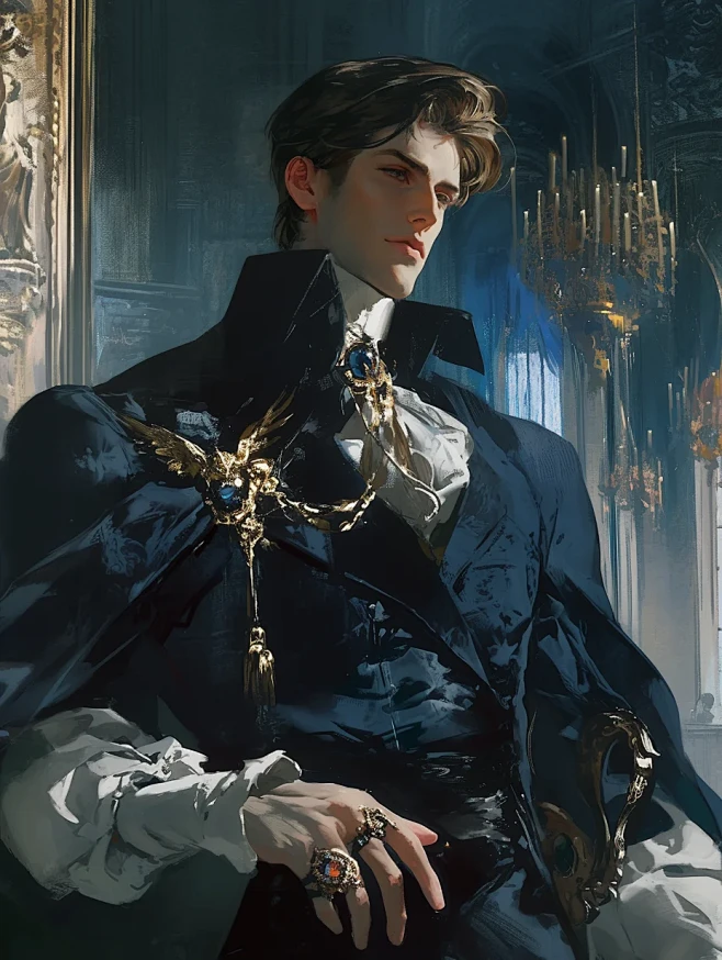 ｜家人们 皇室贵族男子肖像交作业了！ - 小红书-花瓣网