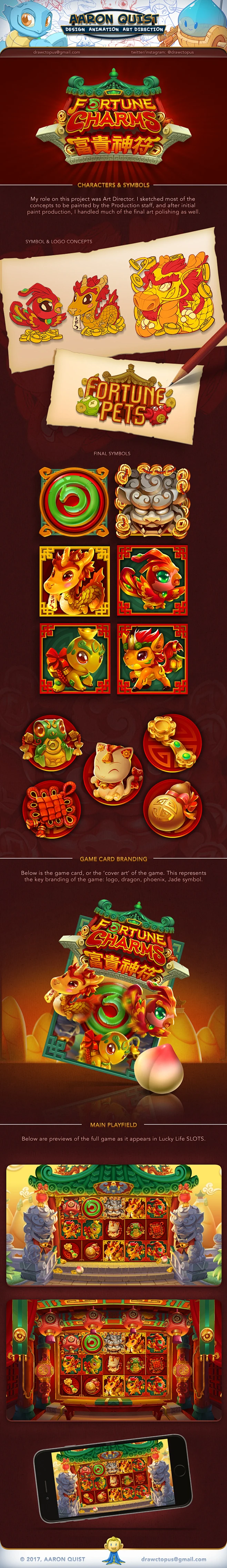 "Fortune Charms" Slot Game for Lucky Life SLOTS, Aaron Quist : This was ...