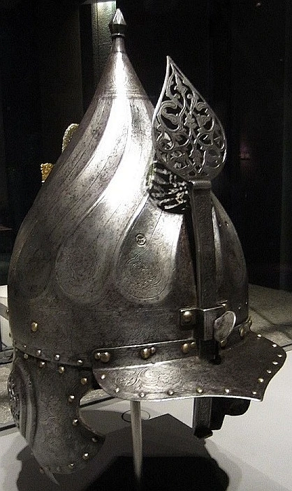 Chichak, a type of helmet (migfer) with Saint-Irene Arsenal mark ...