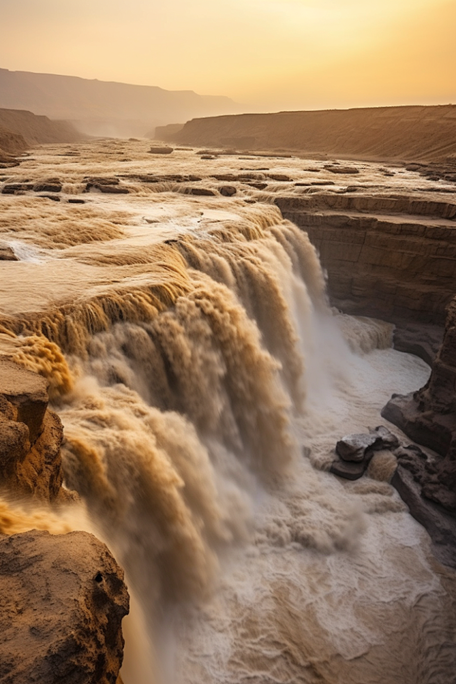 壶口瀑布国内城市山西旅游景点风景摄影图