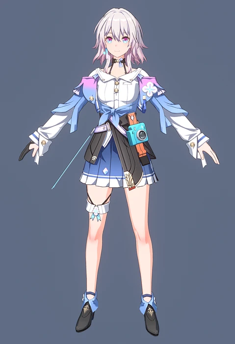 五个blender三渲二女角色 Honkai Star Rail-独立角色模型-微元素 - Element3ds.com!-花瓣网
