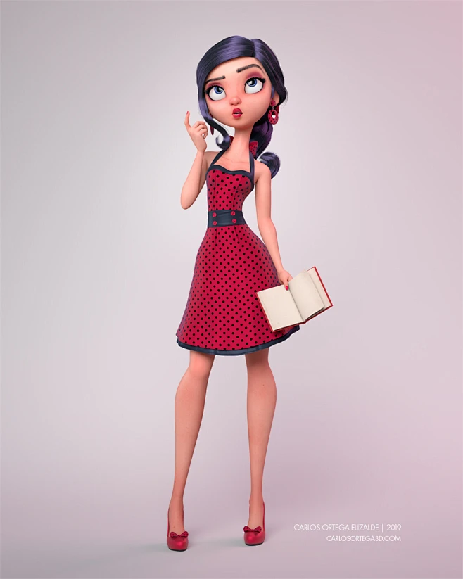 Pinup Girl, Carlos Ortega Elizalde : A "remake" I did last year. I did ...