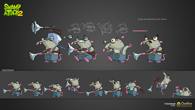 Swamp Attack 2 - Rat Animations