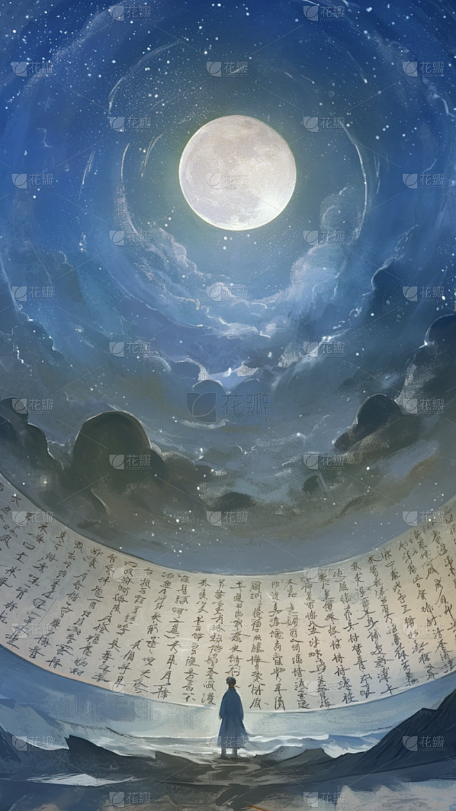 -中秋节诗-东方美学背景图片