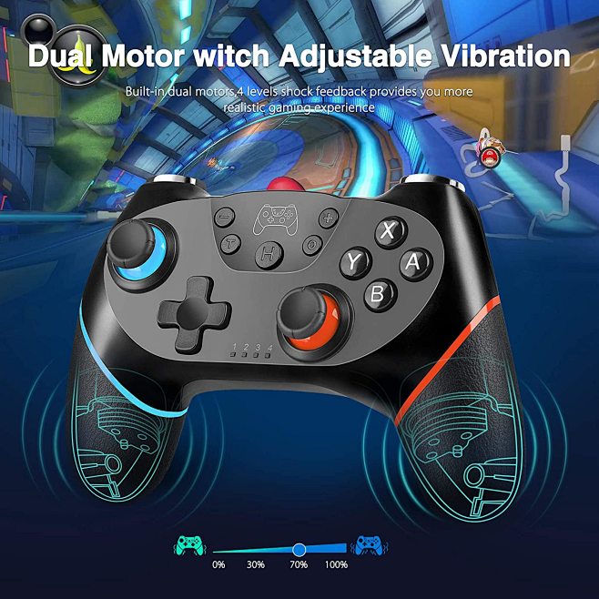 Amazon.com: Wireless Pro Controller for Switch, YCCTEAM Remote Gamepad Switch Pro Controller ...
