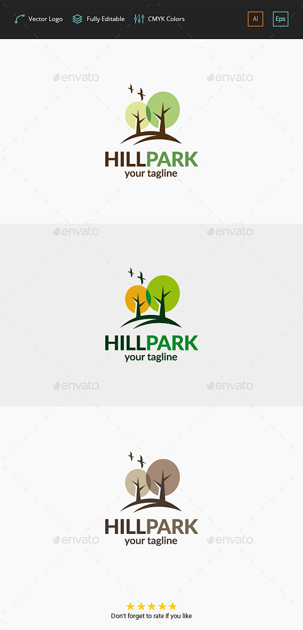 Hill Park Logo - Nature Logo TemplatesHill Park Logo - Nature Logo ...