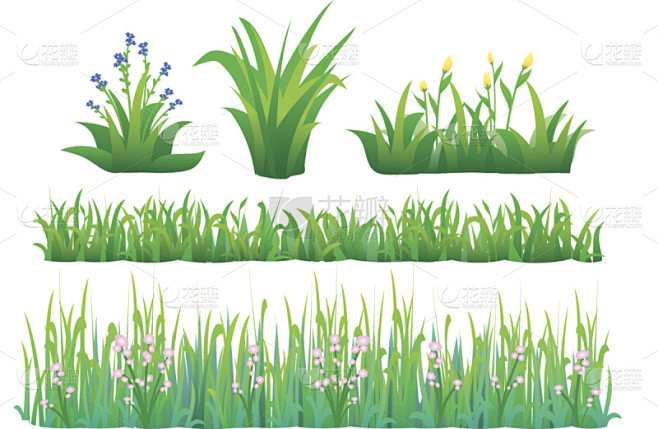 Grass set图片_纹理图片素材-花瓣网