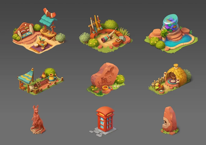 Game objects, Playrix Games : Game objects by Playrix Games on ArtStation.-花瓣网