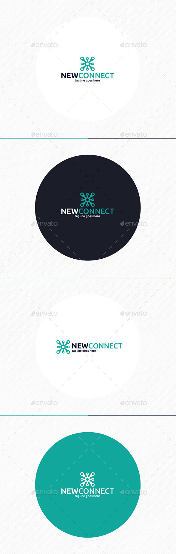 新连接的标志——矢量抽象New Connect Logo - Vector Abstract圆,公司业务,电脑,连接,有创造力,能源、主机 ...