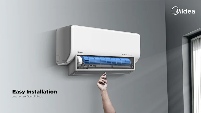 Easy Installation - Midea Air Conditioner : Midea Air Conditioner-Easy ...